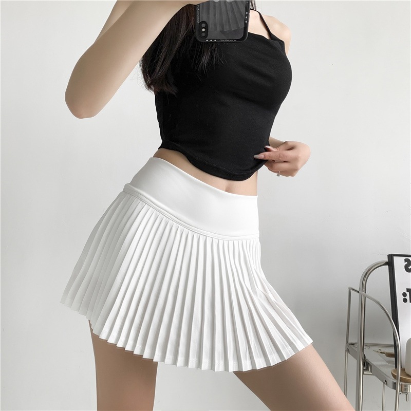 DAMENER Mini Pleated Skirt For Women Party Palda High Waist A-line ...