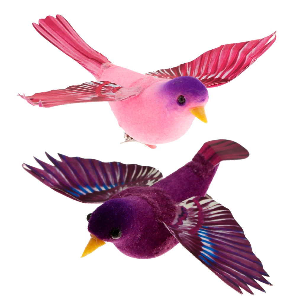 Spreading Wings Artificial Feather Foam Bird Home Garden Wedding Decor ...