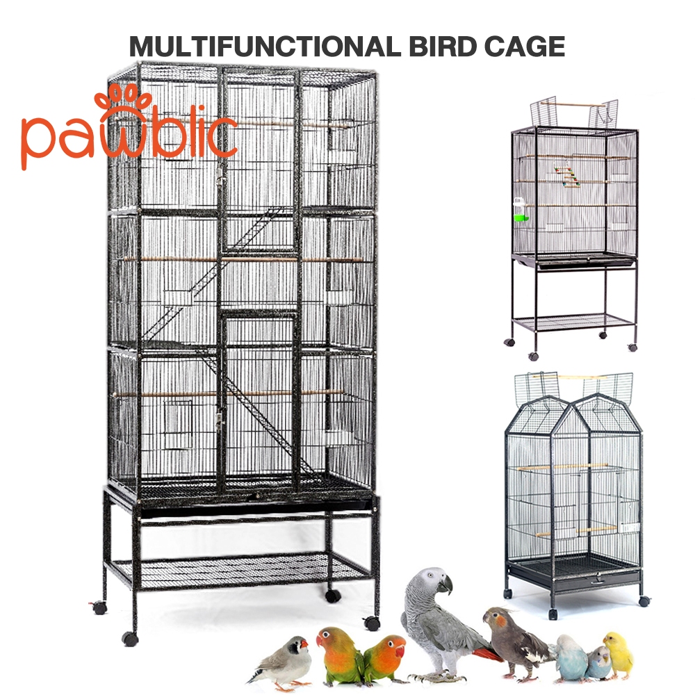 【Ready Stock】Extra Large Space Bird Cage Parrot Cage Multifunctional ...