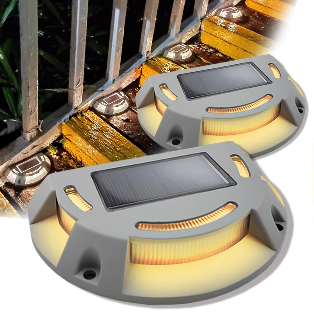 Solar light outdoor waterproof Stair Light sensorDriveway Deck Light ...