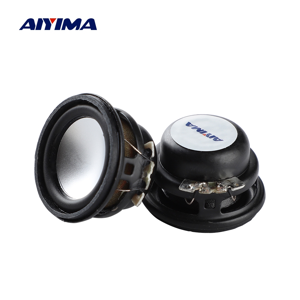 AIYIMA 2Pcs 1 inch Speakers 4Ohm 3W Bass Multimedia Portable Speakers Audio Woofer Loudspeaker ...