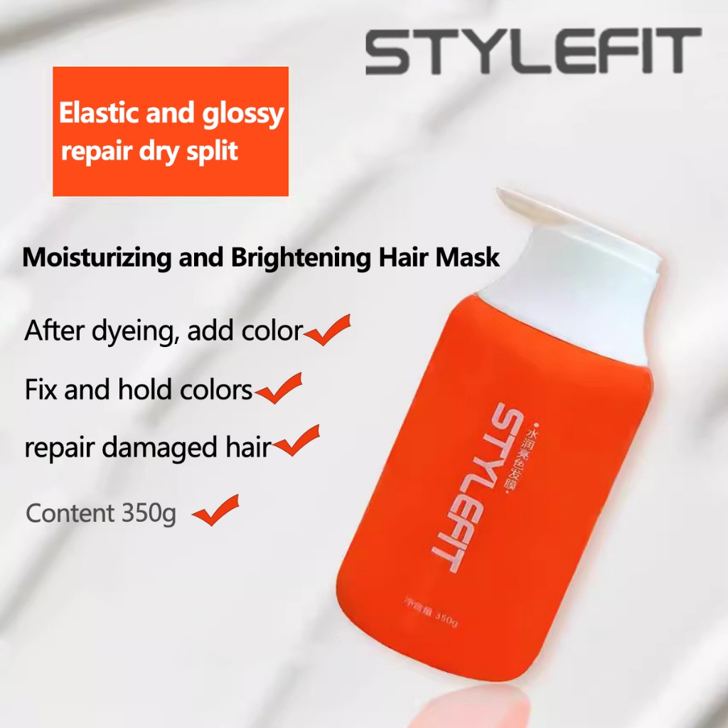 STYLE FIT color-fixing hair mask fast penetration smoothing rough hair ...