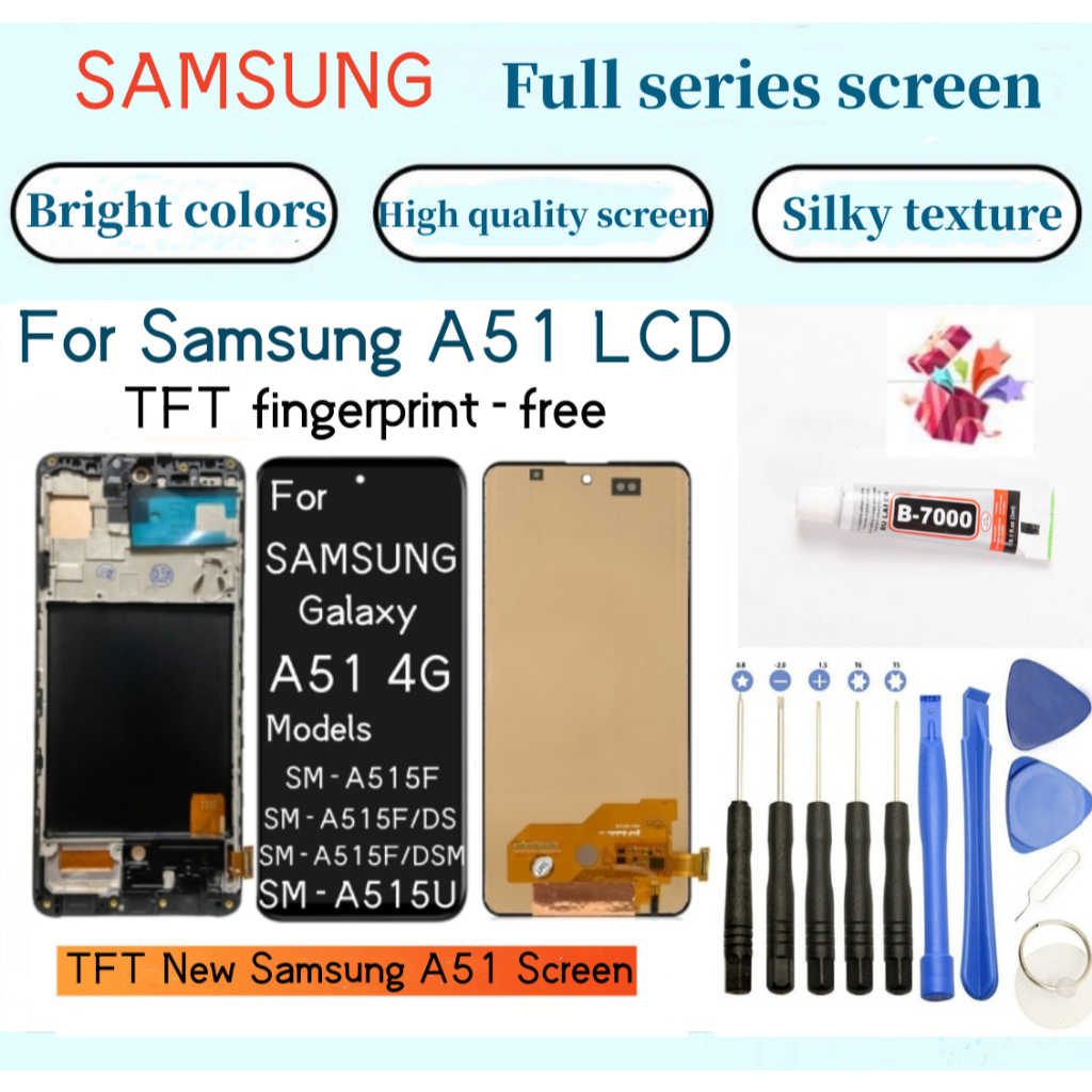 New Samsung Galax A51 4G LCD Display for A51 SM-A515F Screen Assembly ...