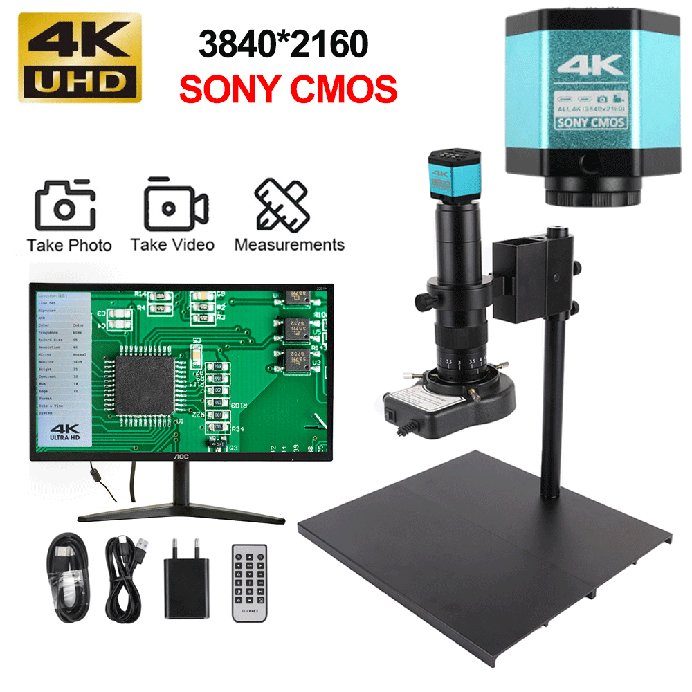【YIZHAN】Microscope electronics repair 4K 48MP HDMI USB Industrial ...