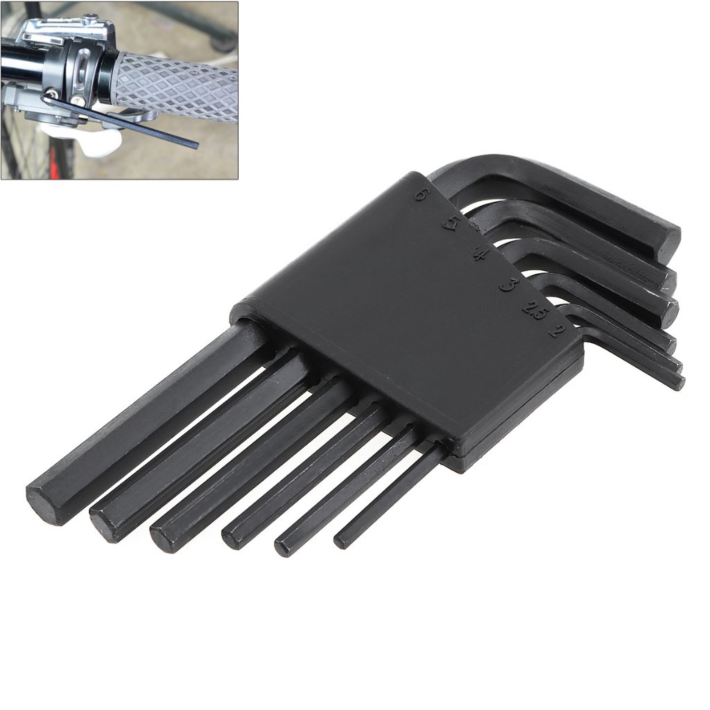6pcs/set 2mm-6mm Bike Hex Wrench Hexagon Allen Key Set Wrench Cycling ...