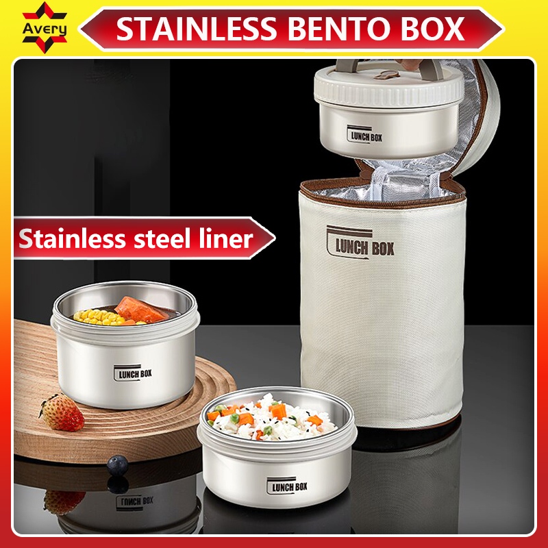 Baunan ng pagkain set kids Stainless steel Bento Box Adult Insulated ...