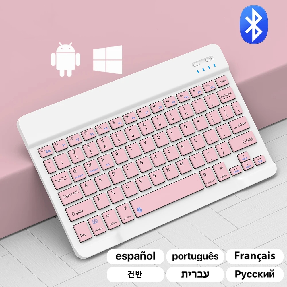 10 Inch Bluetooth Wireless Keyboard Mobile Phone Tablet Keyboard and ...