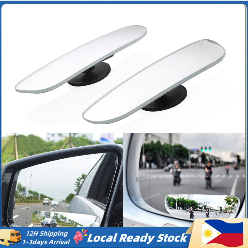 (Local Seller) 1Set Car Blind Spot Mirror 360 Degree Adjustable Wide ...