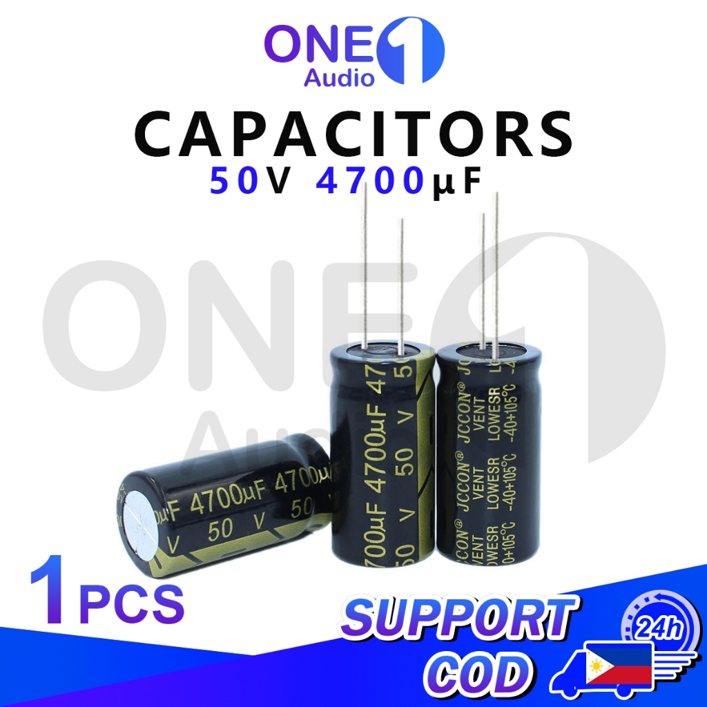 OneAudio 1 PCS Capacitor 4700μF 50V Size 18*35mm Mini Amplifier High ...