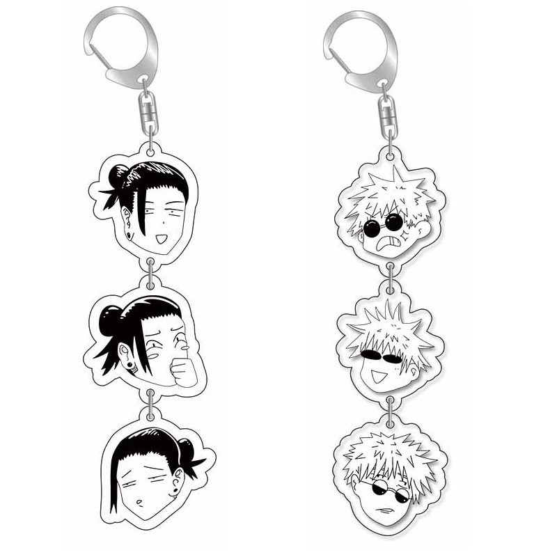 Anime Jujutsu Kaisen Gojo Satoru Geto Suguru Acrylic Figure Keychain ...