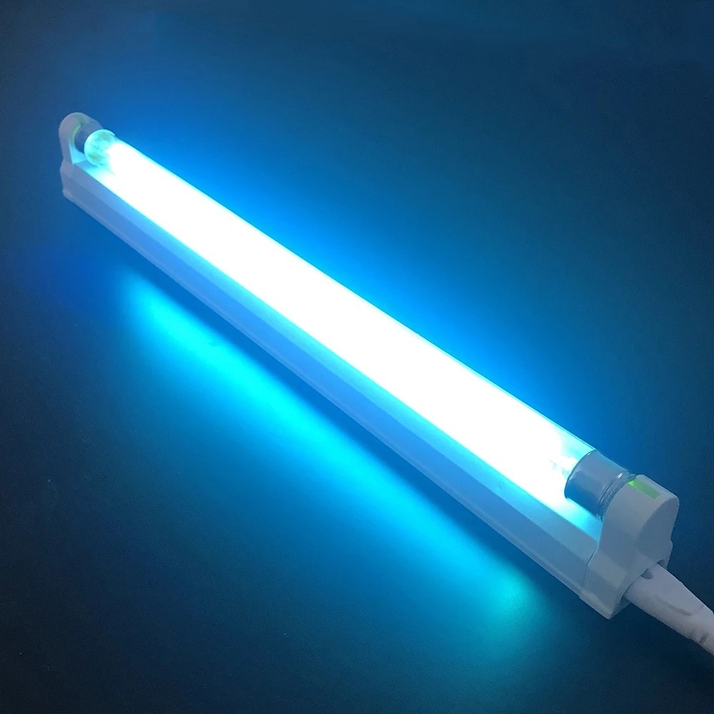 8W/6W 220V UV Sterilizer EU Plug Disinfection UV Light Home Portable T5 LED Disinfection Lamp ...