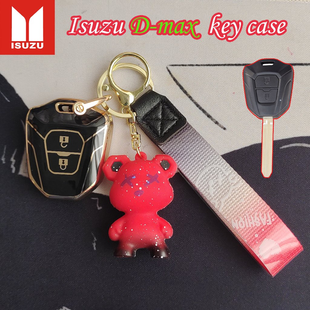 Isuzu 2022-2025 key shell Isuzu D-max mu X key cover gold trim bear ...
