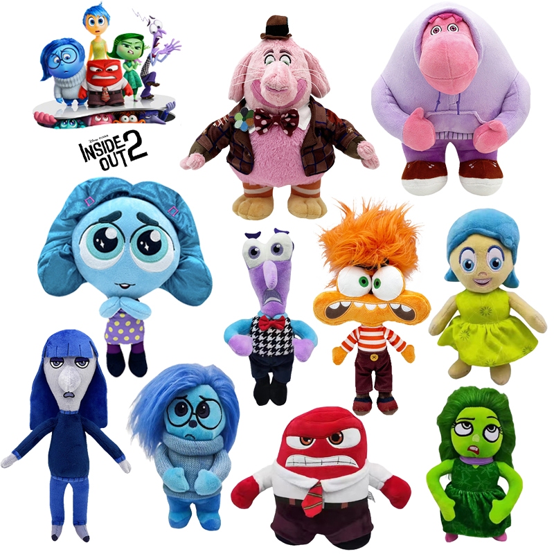 Inside Out 2 Anger Sadness Disgust Fear Character Plush Toy Pixar ...
