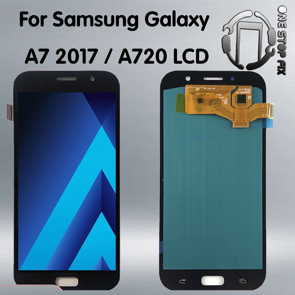 OLED/TFT LCD Replacement For SAMSUNG Galaxy A7 2017 SM-A720F A720F A720 Touch Screen Digitizer ...