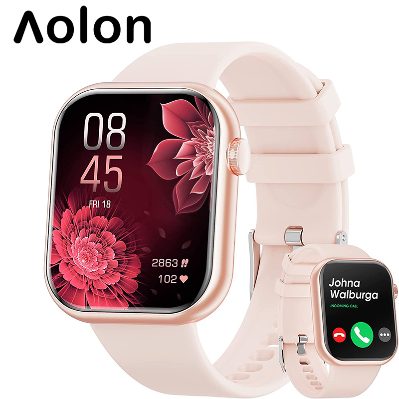 Aolon Foomlite 1.83 inches Smart Watch Bluetooth Call Watch for Woman ...