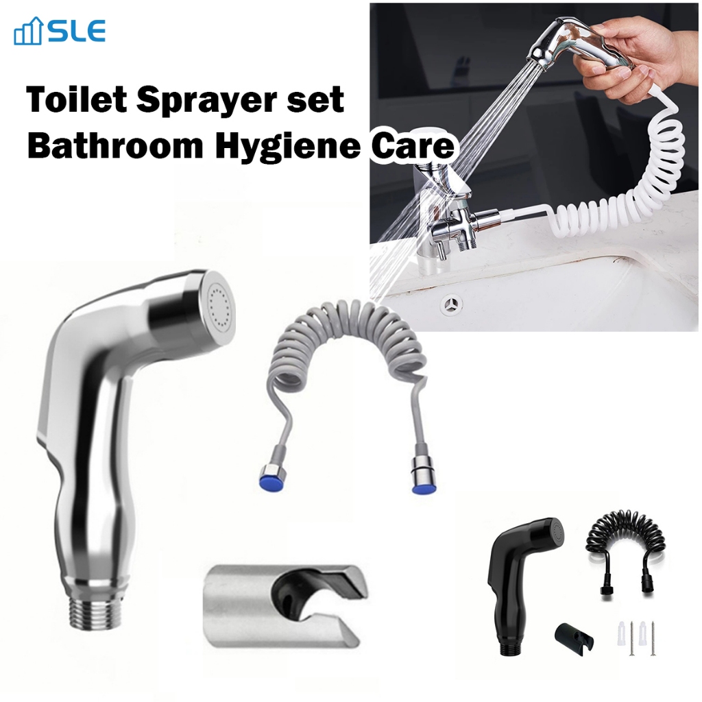Toilet Sprayer Gun Set Bathroom Sprayer Set Washroom Handheld Bidet Pressure Boost Spray Gun ...