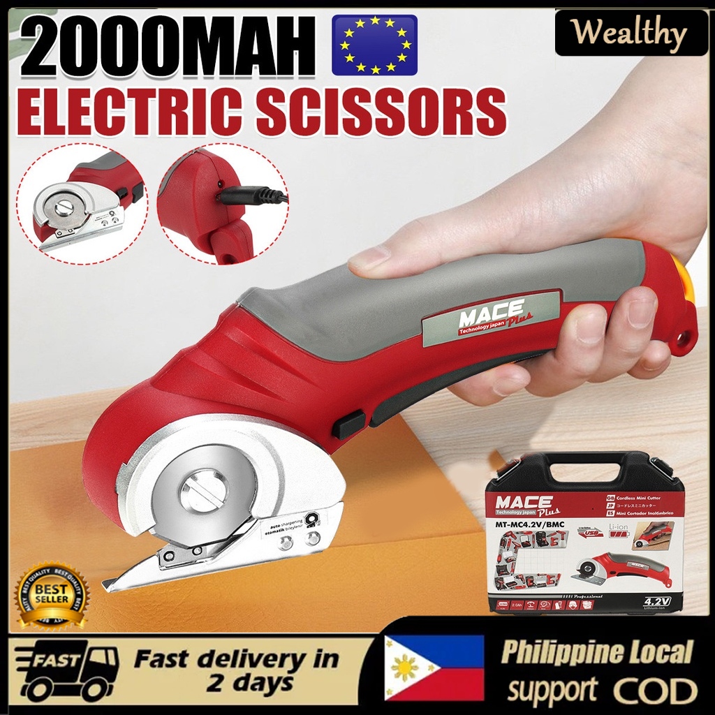 Local delivery 2000mAh Portable Cordless Electric Round Cutters ...