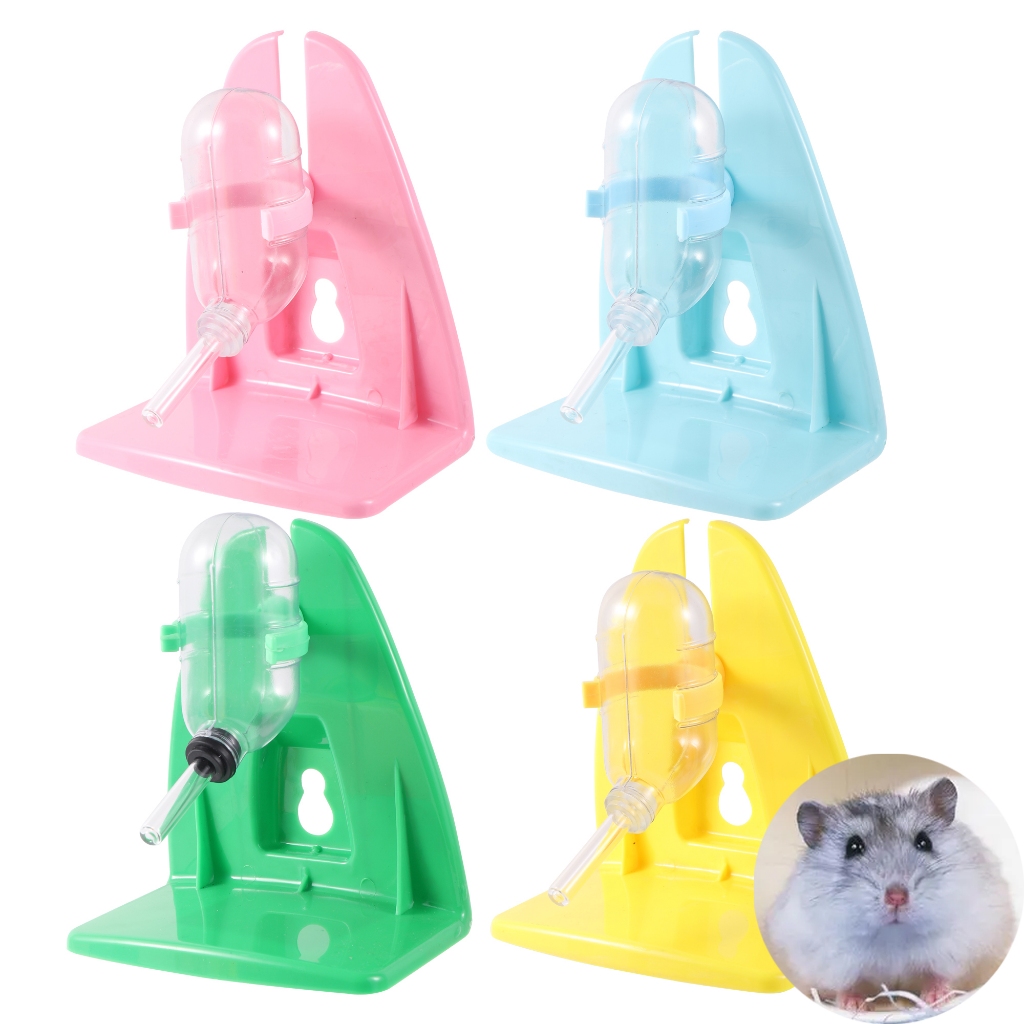 1Pc 60ml Hamster Drinker Water Bottle Dispenser Hanging Guinea Pig ...