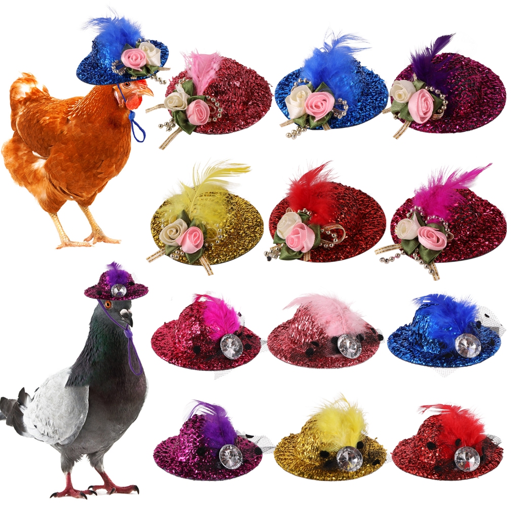 Chicken Hat for Hens Tiny Pets Funny Chicken Accessories Hen Top Hat ...