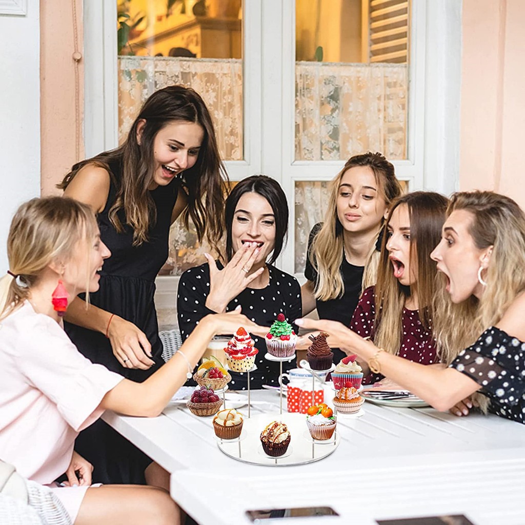 Kesoto2 Stepped Cake Stand Cupcake Stand Display Acrylic Cupcake Cake