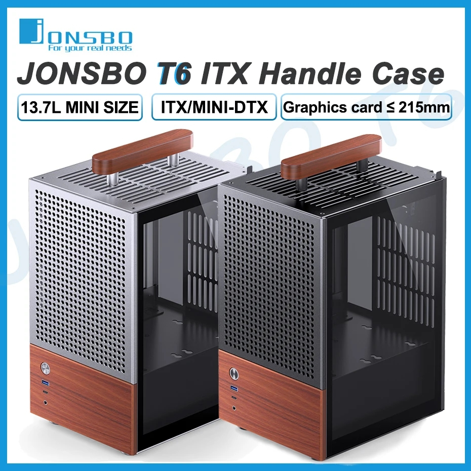 JONSBO T6 ITX Handle Case 3mm Aluminum Alloy Shell Type-C Interface ...