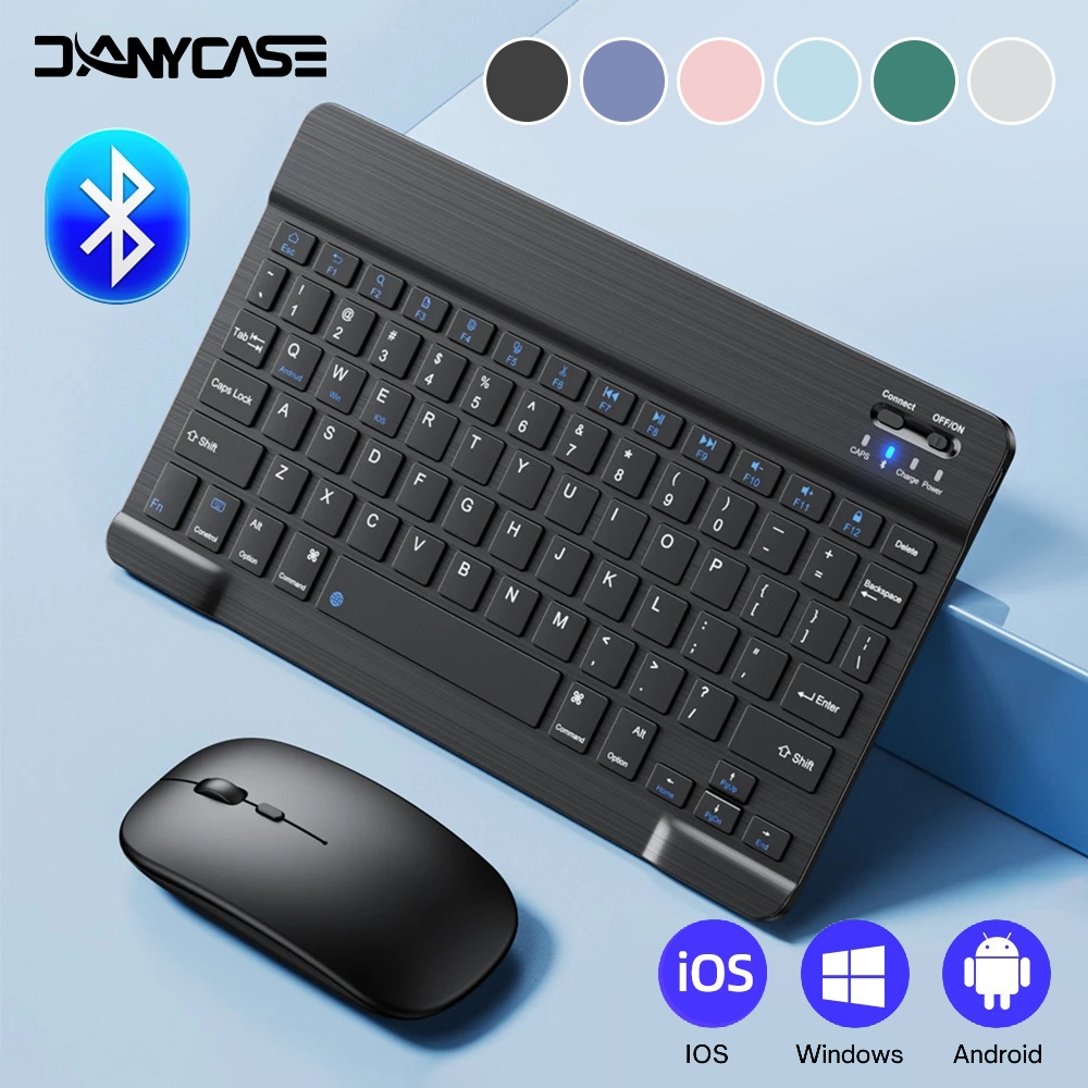 Colorful Keyboard and Mouse Set for Laptop iPad Android iOS Tablet 10 ...