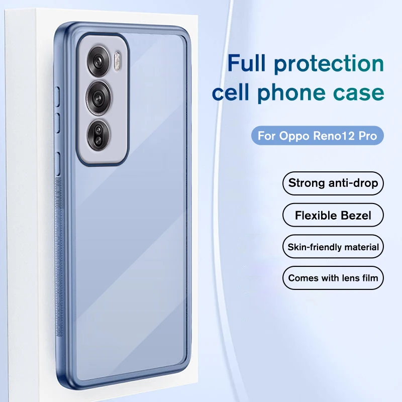 Skin Feel Transparent Matte Phone Case For Oppo Reno12 Global 2024 ...