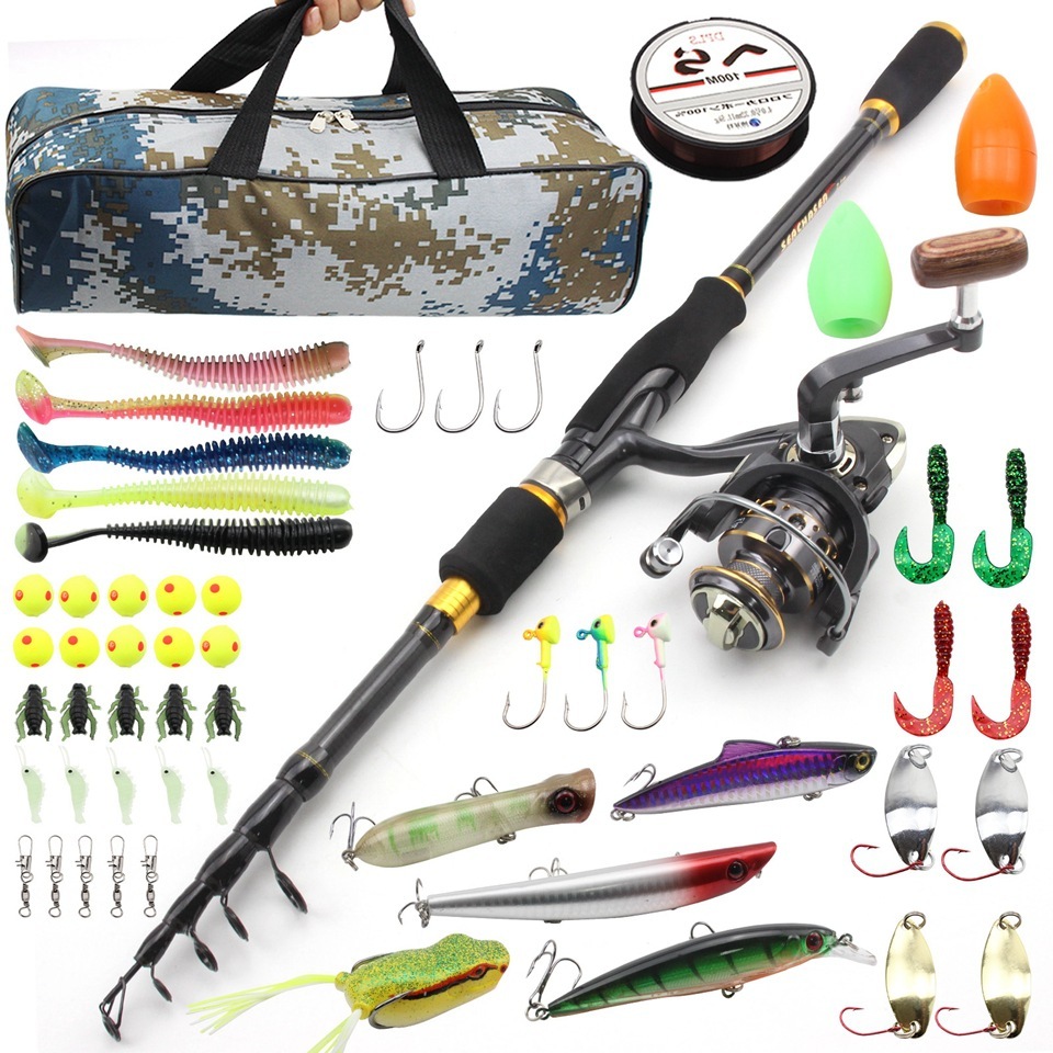 Fishing rodsetOriginal fishing rod and reel set Fishing rod set 1.8m ...