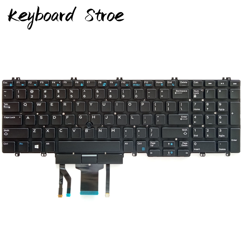 For Dell Precision 7530 7540 7730 7740 P74F New Laptop Keyboard ...