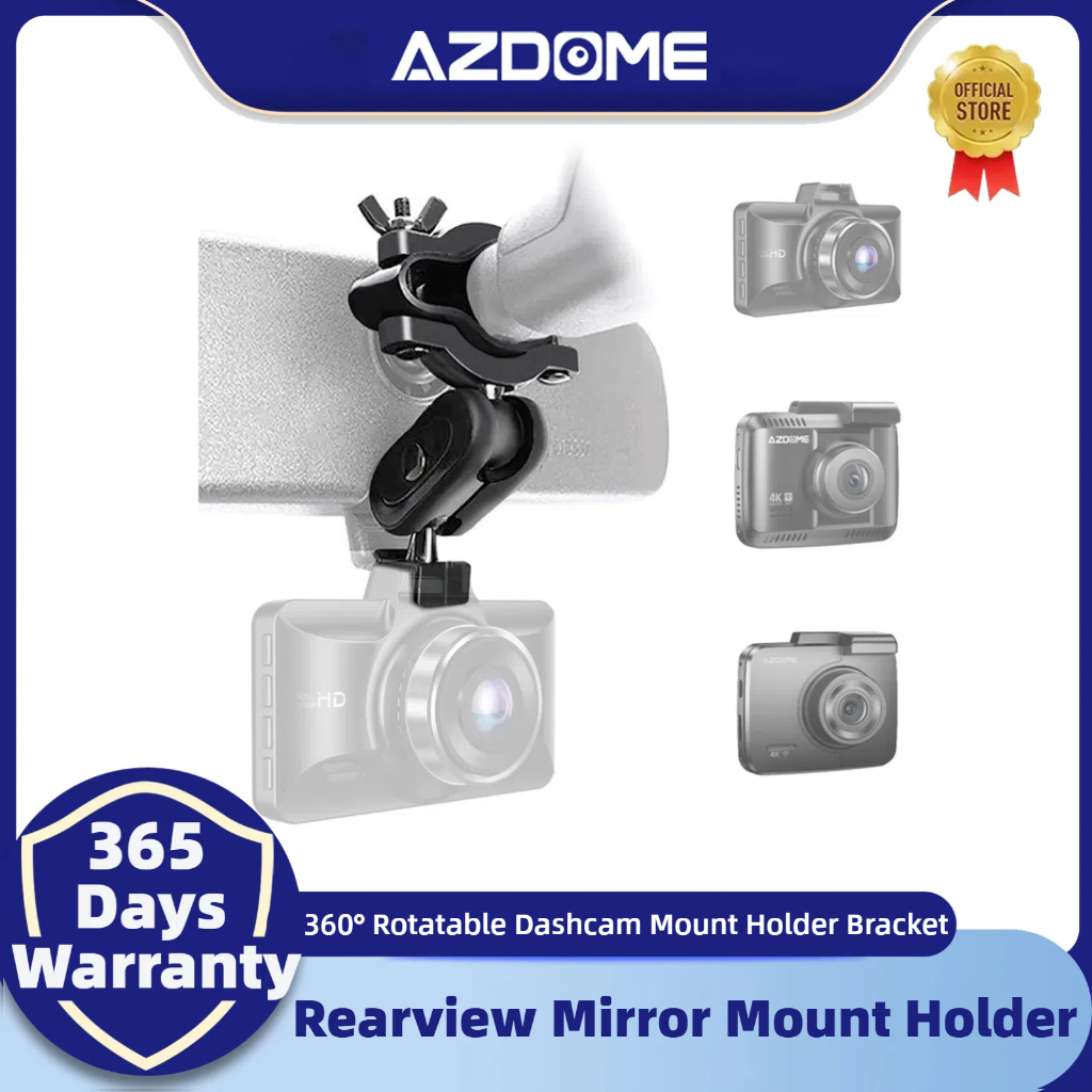 1PCS 360° Rotatable Rearview Mirror Mount for AZDOME M01 Pro/M17/GS63H ...