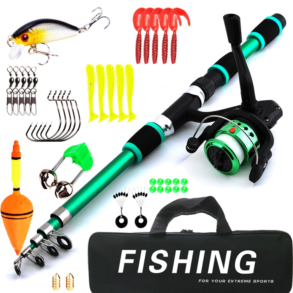 Fishing Rod Set Full Set Ultra Light Fishing Kit Spinning Fishing Reels ...