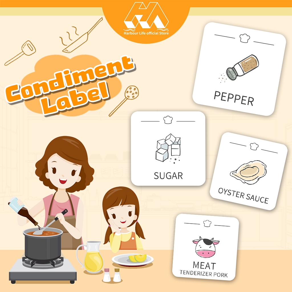 Kitchen Sticker Label /Waterproof Kitchen Label / Minimalist ...