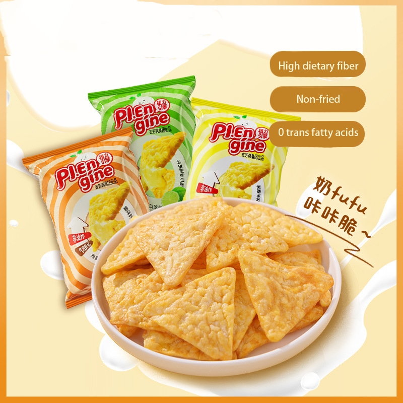 5 Packs Of Corn Chips, Potato Chips Snacks, Cheese, Durian And Lime ...