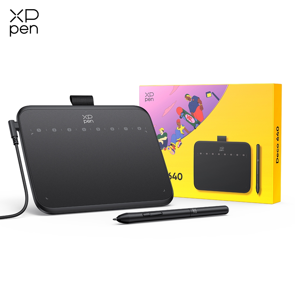 XPPen Deco 640 Pen Tablet Graphics Drawing Tablet Digital Drawing Pad ...