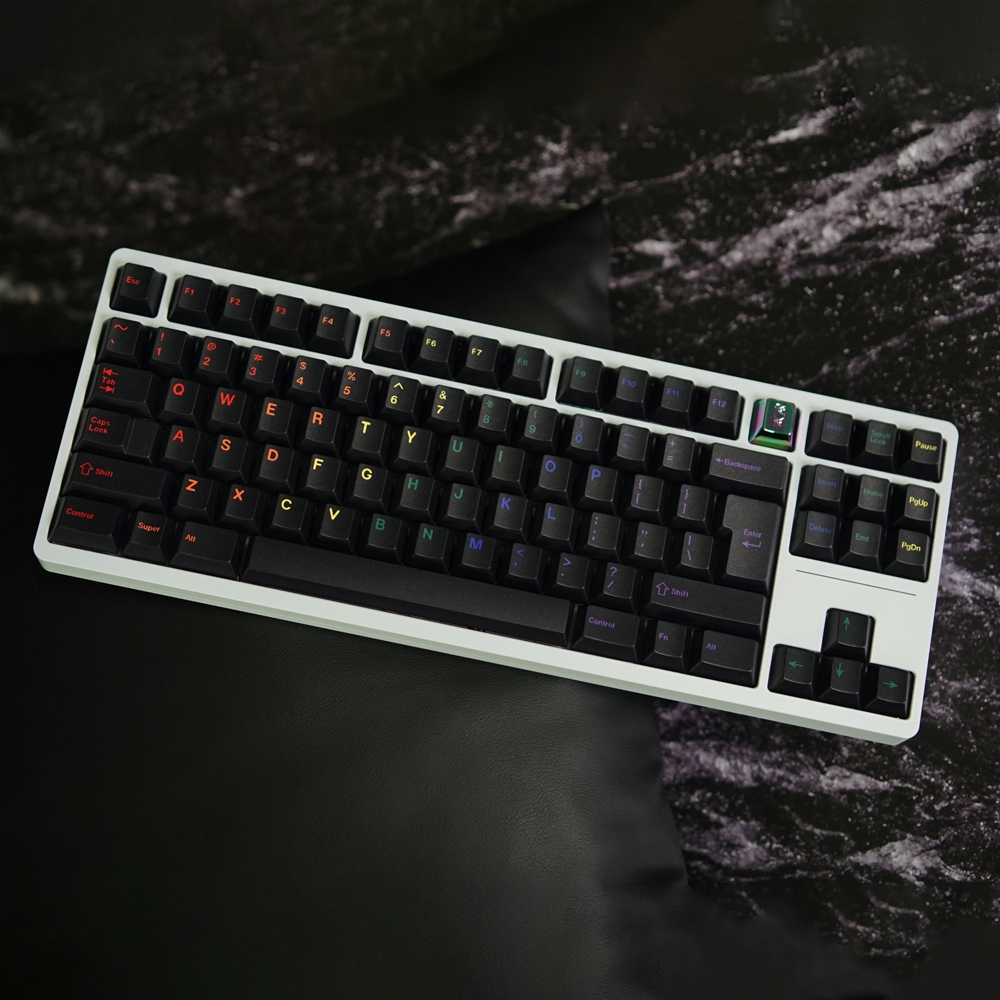 135Keys GMK Midnight Rainbow Keycap Cherry Profile Keycaps PBT Dye ...