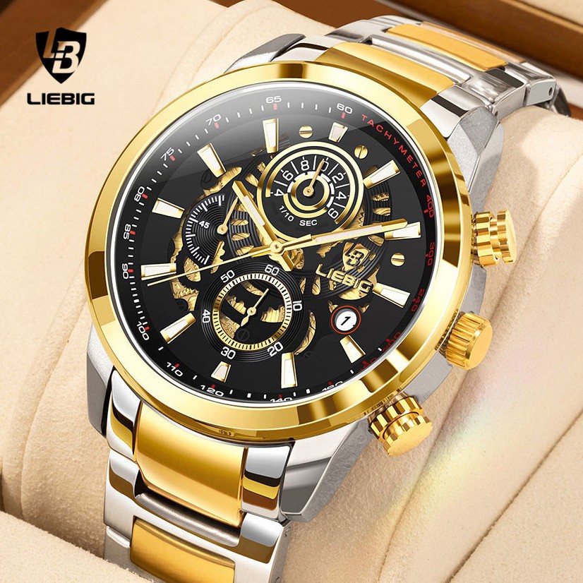 LIEBIG Watch for Men 3ATM Waterproof Fashion Business Six Needle Quartz ...