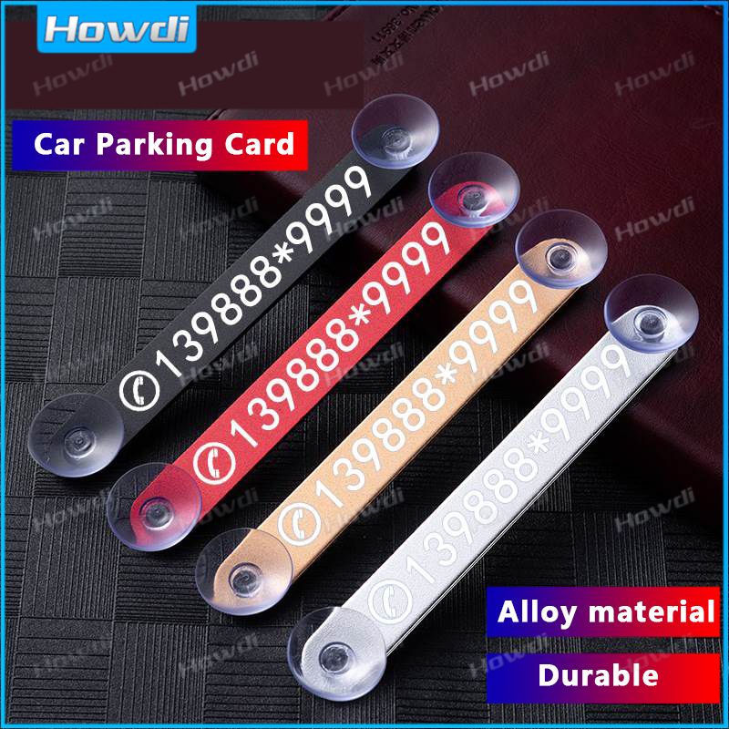 Telephone Number Card Sticker Temporary Car Parking Card Plate Suckers ...