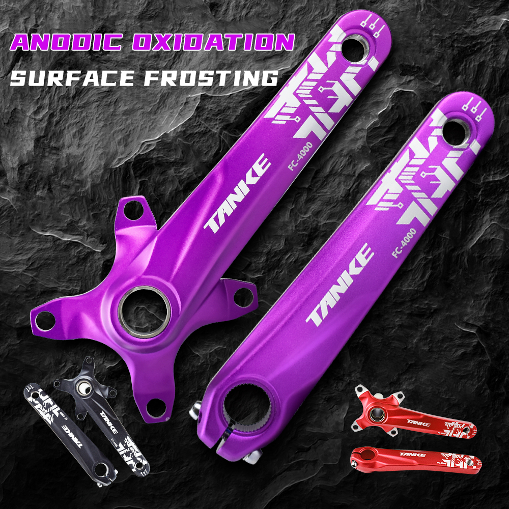 TANKE Crankset 170MM Bicycle Chainring hollow integrated crankset 104 ...