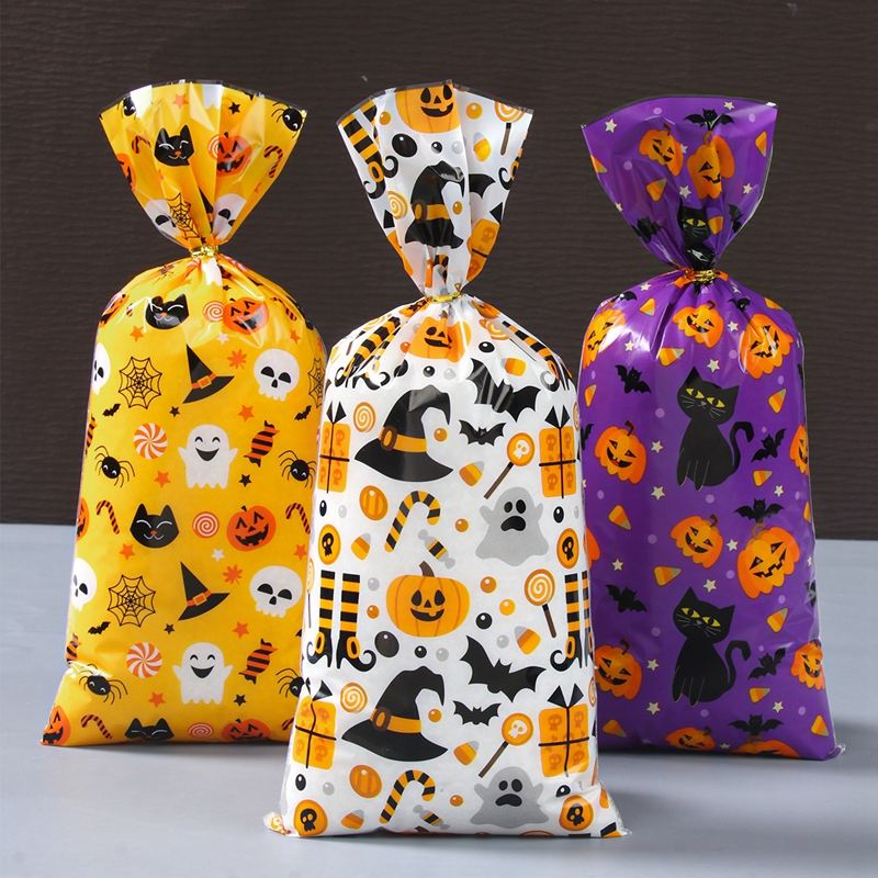 25/50pcs Multicolor Halloween Candy Bag Creative Loot Bags for ...
