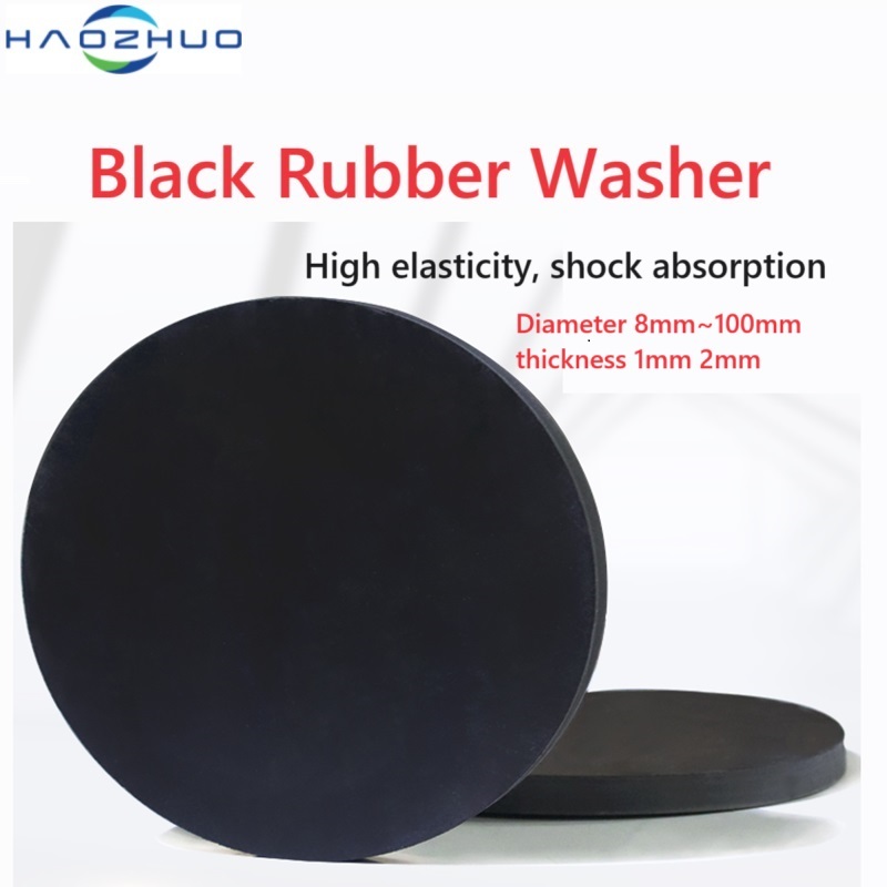 10pcs Diameter 8mm~100mm Black Rubber Gasket Solid Round Rubber Gasket ...