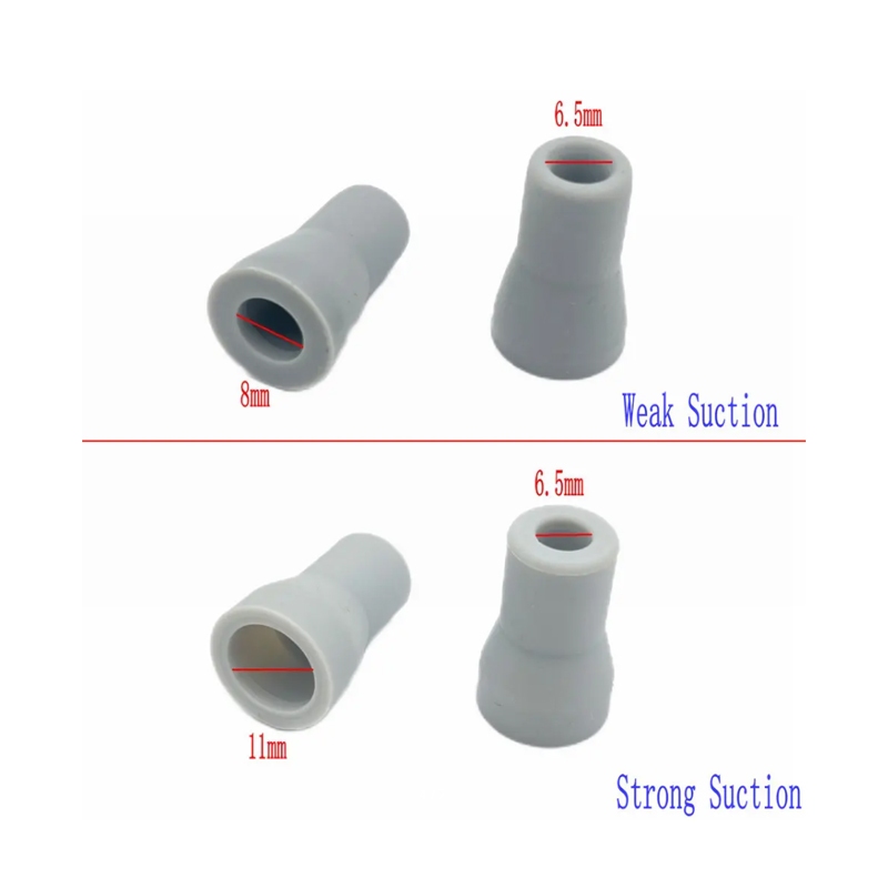 10PCS Dental Saliva Ejector Rubber Snap Tip Adapter 6mm 11mm Weak ...