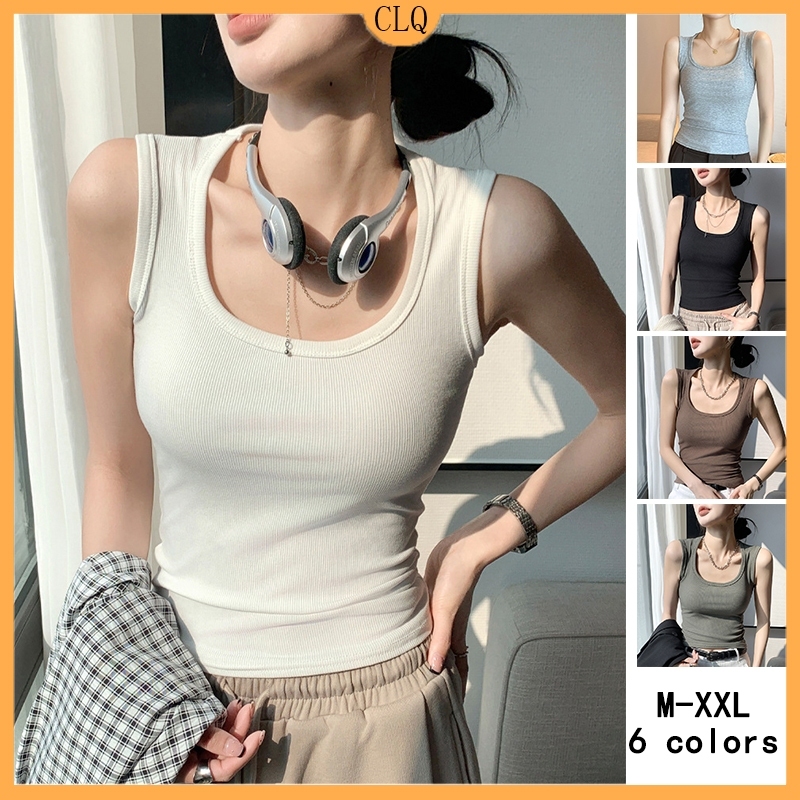 Inner Shirt for Woman Sling Vest for Woman Korean Simple Cute ...