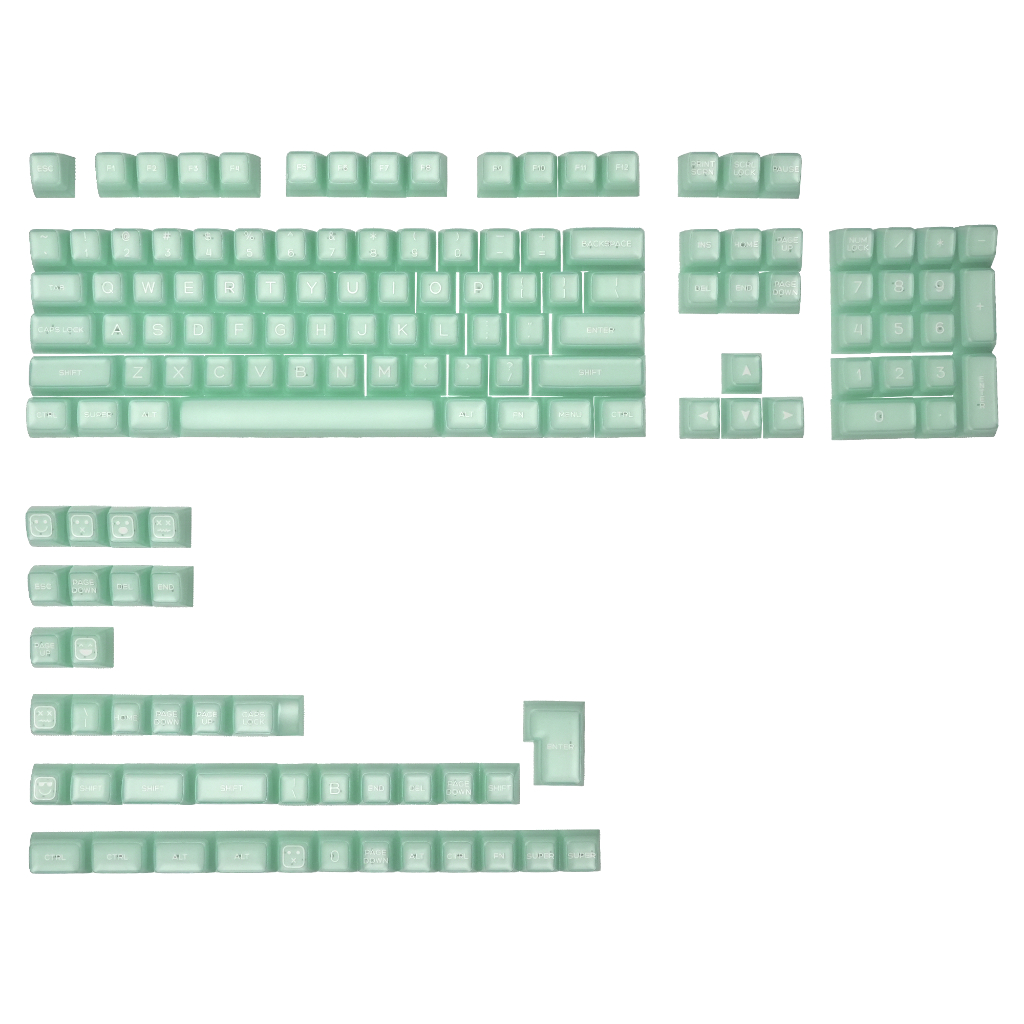 xvx green jade translucent Series 142-Key SA Profile Double-Shot PBT ...