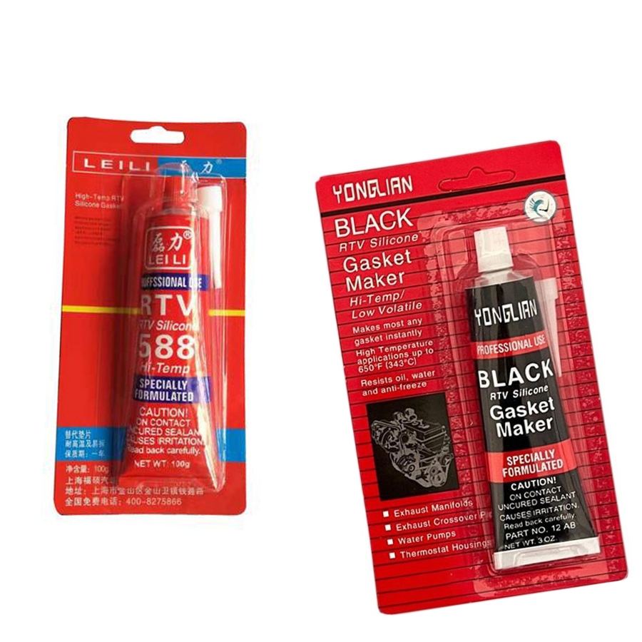 Mighty Gasket Black High Temp Silicone RTV Gasket Maker Sealant Liquid ...