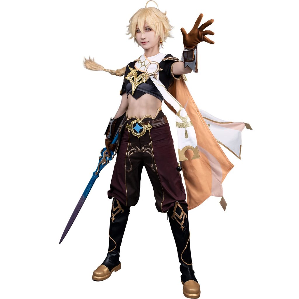 Hsctek Game Genshin Impact Aether Cosplay Costume Full Set Halloween ...