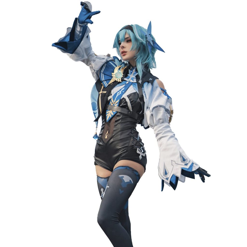 Hsctek Game Genshin Impact Eula Cosplay Costume Full Set Halloween Eula ...