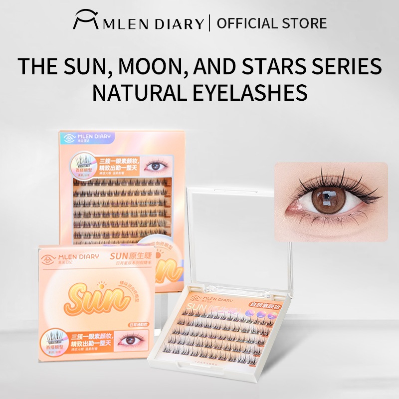[SHIP ON 24 HOURS] MLEN DIARY NATIVE EYELASHES Reusable Individual ...
