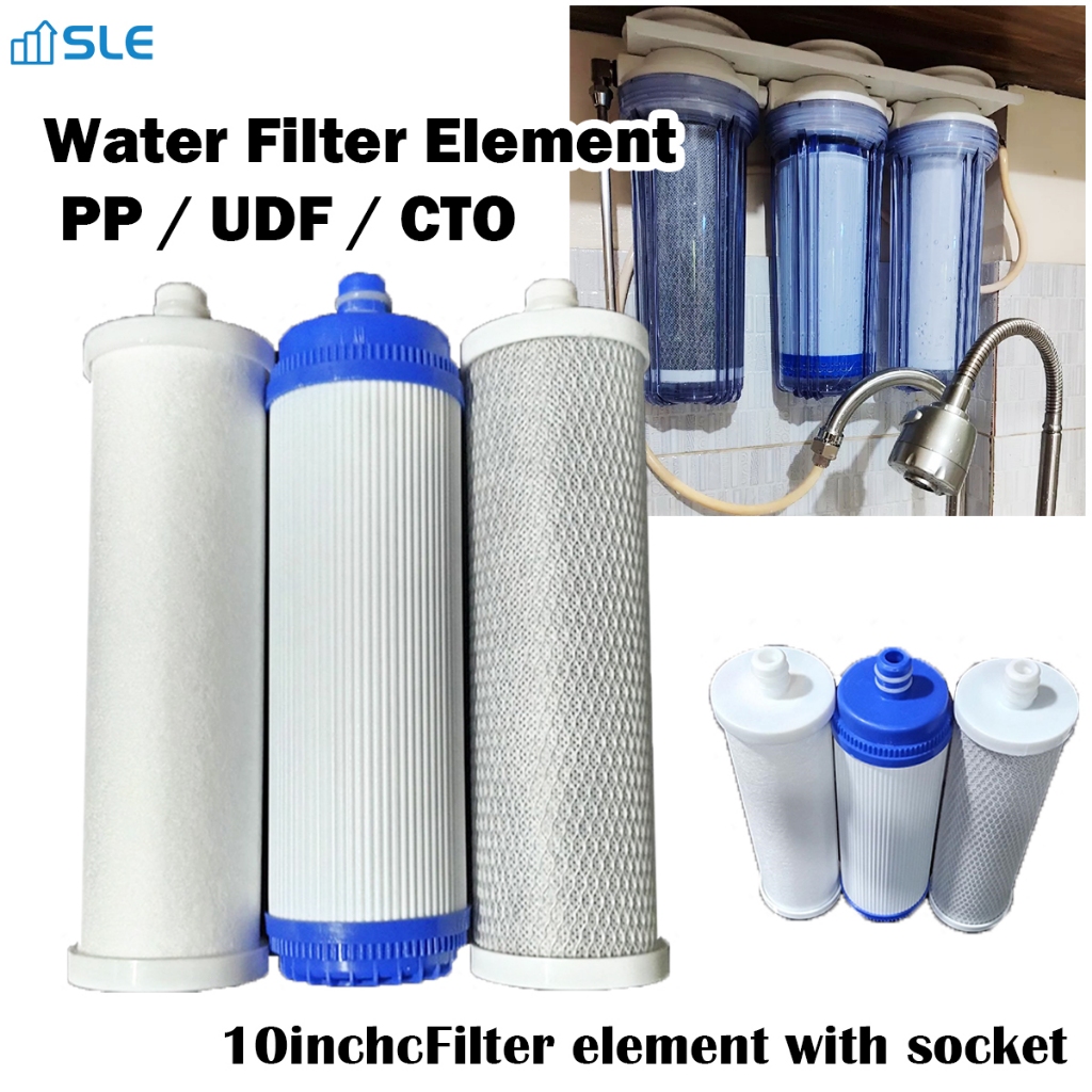 10 Inches water filter 3 Stages Home Water Purification Replacement ...