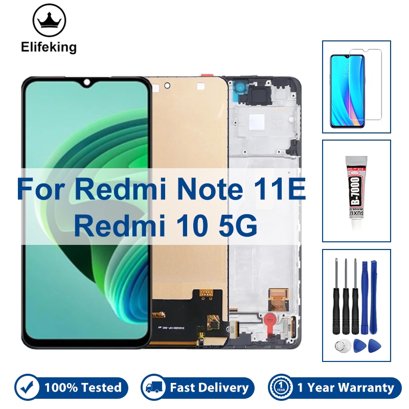 6.58'' LCD For Xiaomi Redmi 10 5G Note 11E Display Touch Screen ...