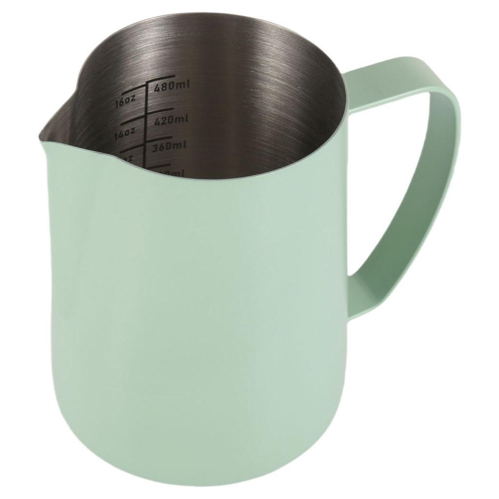 Milk Frothing Pitcher, Stainless Steel Espresso Steaming Pitcher, Milk ...